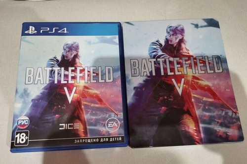 Battlefield V + steelbook (Батлфилд5+стиллбук) PS4