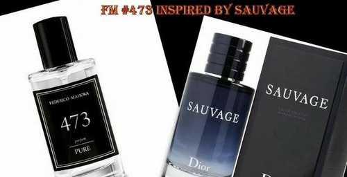 Духи FM(оригинал) christian dior - Sauvage Dior