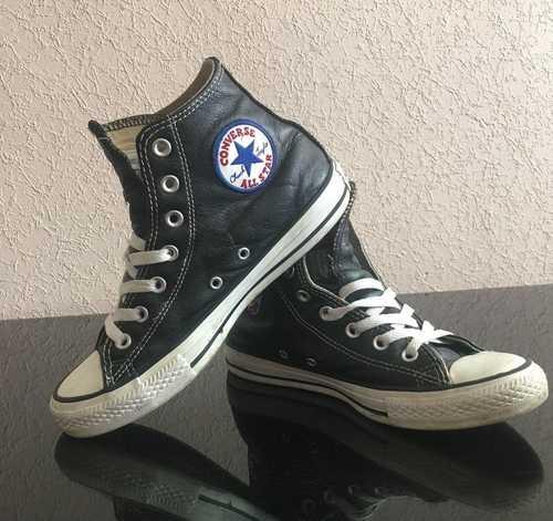 Кеды Converse чёрные кожа оригинал