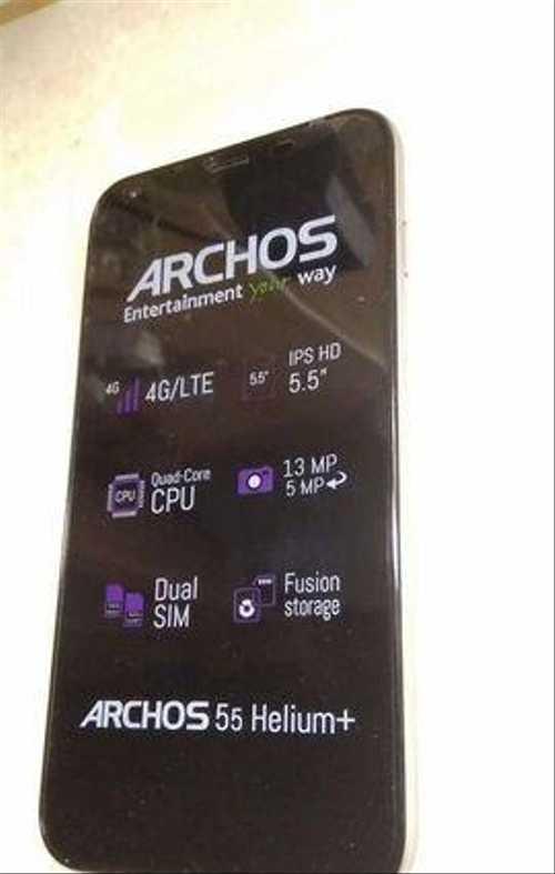 Абсолютно новый Archos 55 Helium Plus BK Черный