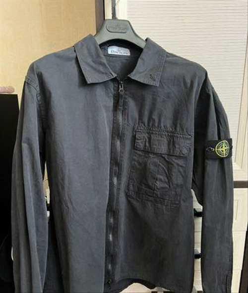 Stone island garment dyed overshirt