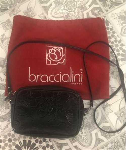 Сумка crossbody Braccialini кожа