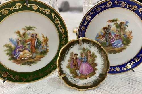 Коллекционные тарелки в миниатюре Лимож Франция