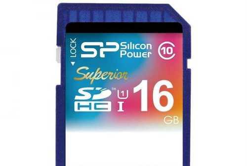 Флеш карты SD 16GB Silicon Power Superior sdhc