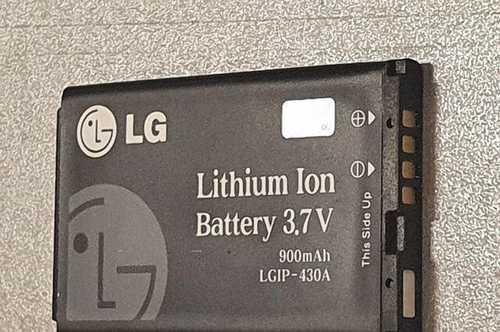 Аккумулятор для телефона LG lgip-430A (3.7V 900mAh