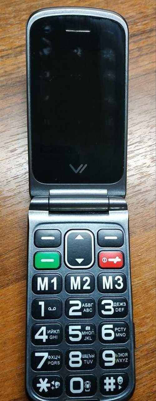 Мобильный телефон-раскладушка Vertex C304 на 2 sim