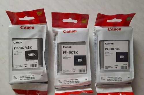 Картридж Canon PFI-107 MBK и BK