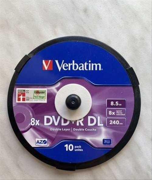 Диски Verbatim DVD+R DL 8.5 GB (5 штук)