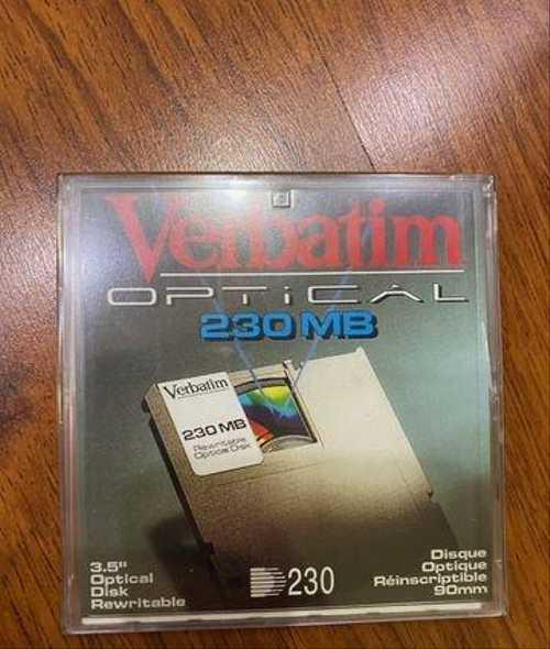 Оптический диск 3'5 Verbatim 230 MB