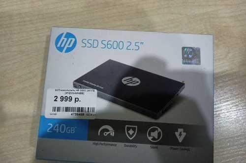 SSD накопитель HP S600 240 гб 2.5"