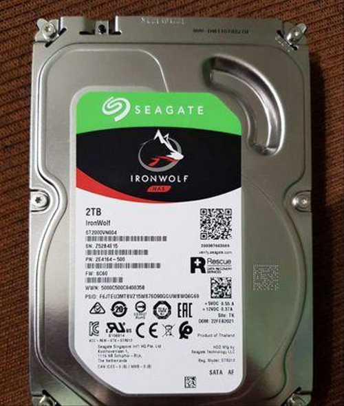 Жесткий диск Seagate IronWolf 2 тб