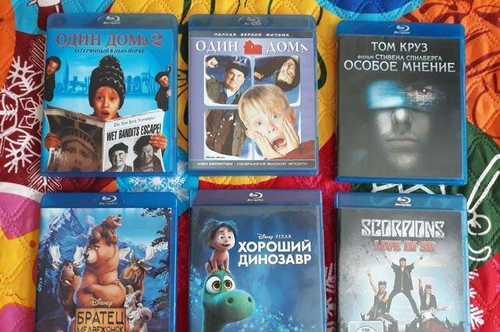 Фильмы и мультфильмы на дисках Blu-ray