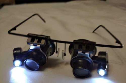 Бинокулярные очки бинокуляры очки лупа 20Х