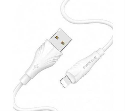 Кабель Apple Lightning USB Borofone BX18 1m, белый