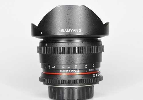 Samyang 8mm T3.8 UMC Fish-Eye csii for Nikon
