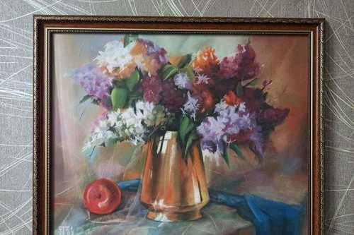 Картина Букет сирени цветы натюрморт