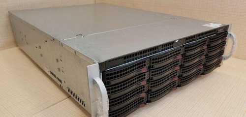 3U/2xE5-2609v2/X9DRD-A/16HDD3.5/SAS9201-16i/2x800W