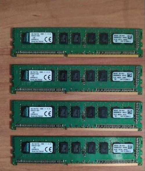DDR3 Kingston 4x4Gb 1600