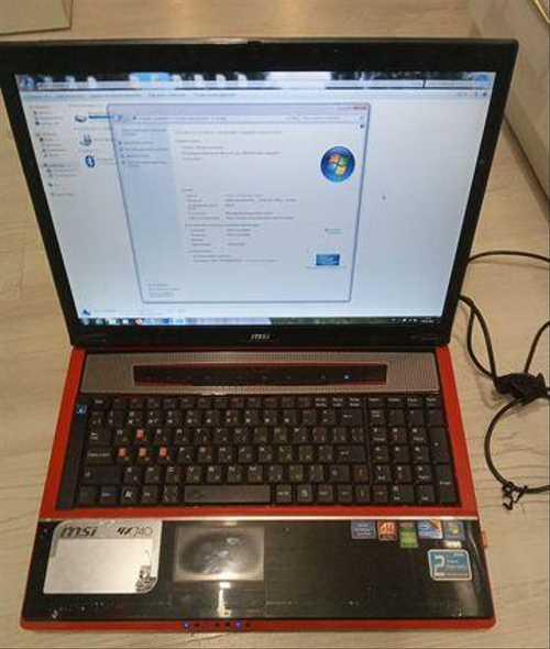 Ноутбук MSI GX740