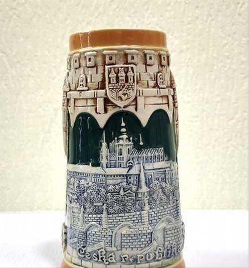 Пивная кружка коллекционная «Замки в Праге», 800мл