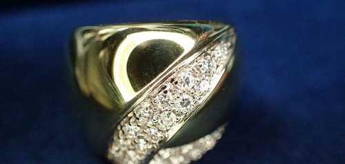 Золотое кольцо с бриллиантами 0.53 карат Damiani