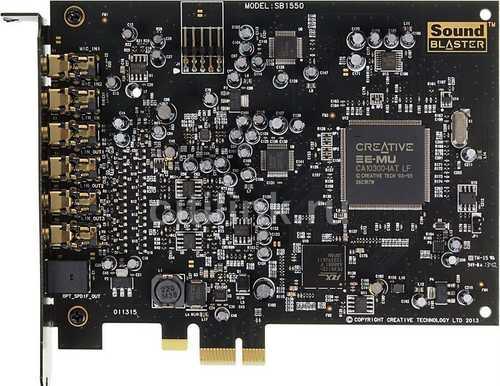 Звуковая карта PCI-E creative Audigy RX, 7.1