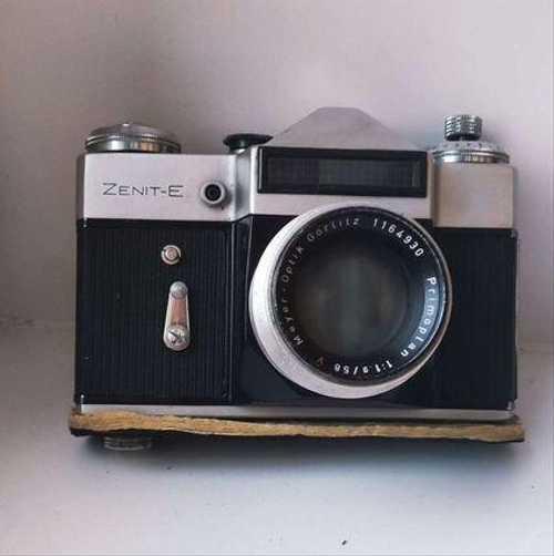 Плёночный фотоаппарат zenit-E объектив Meyer Optik