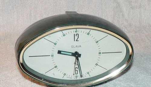 Часы будильник СССР Слава Фара. Рабочие. 1975г
