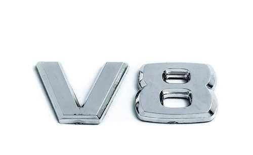 Шильдик V8 на крыло №2