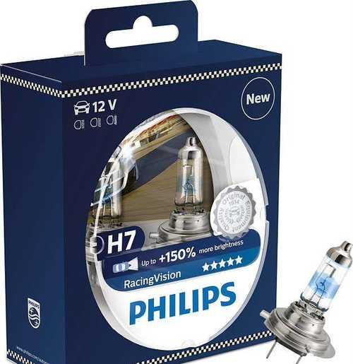Лампа автомобильная Philips "RacingVision +150 H7