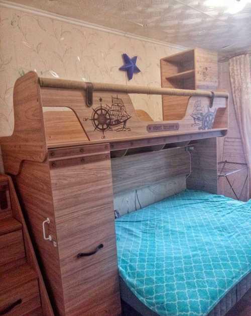 Кровать двухьярусная корсар