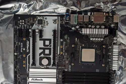 Комплект ASRock X370 Pro4 (6 PCI-e) + A8-9600