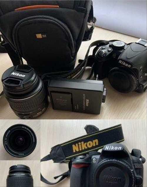Фотоаппарат NikonD3100,почти новый,сделано10кадров