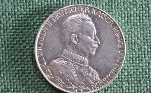 Серебро монета 2 Марки 1913 года Германия Пруссия