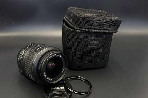 Объектив Nikon 18-55mm f/3.5-5.6G, линза и кофр