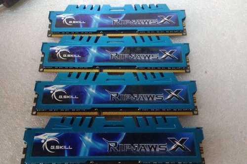 G'Skill RipjawsX 32Gb (4*8) -1600MHz-CL9-DDR3