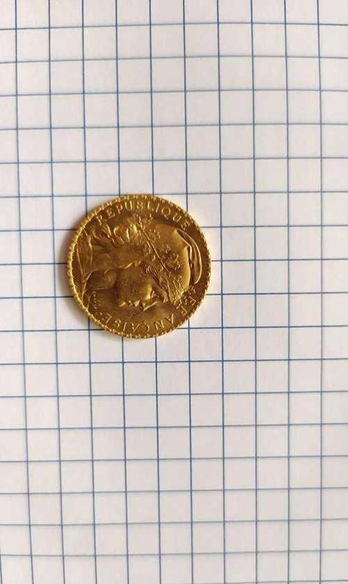 Монеты золотые 20 франков