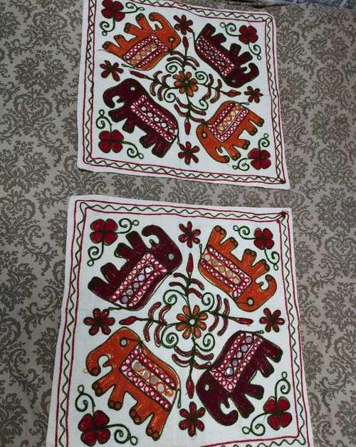 Декоративные наволочки, индийский текстиль бохо