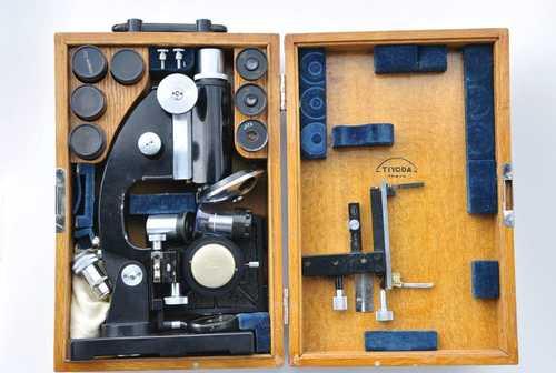 Старинный японский микроскоп 1939-45 годов. ВОВ