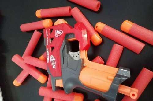Бластер (пистолет) nerf bigshok. 22 пульки в компл