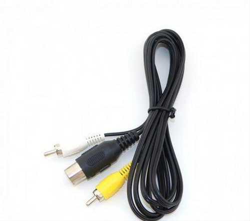 Кабель Sega кругрый 3pin - 2rca