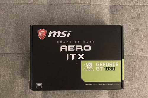 Видеокарта MSI Geforce GT 1030 Aero ITX 2GD4 OC