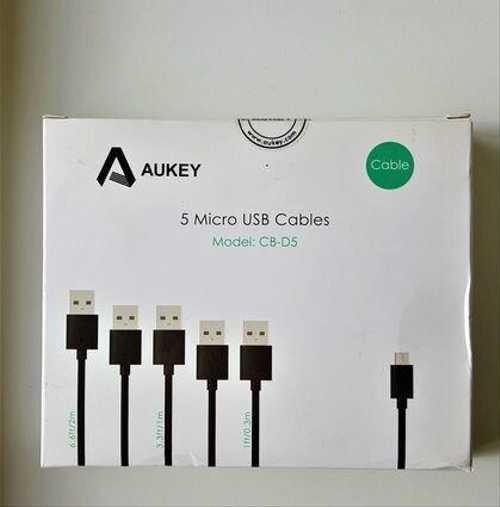 Набор кабелей USB/Micro USB Aukey 5-Pack (CB-D5)