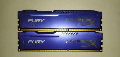 Оперативная память HyperX Fury DDR3 2x4GB