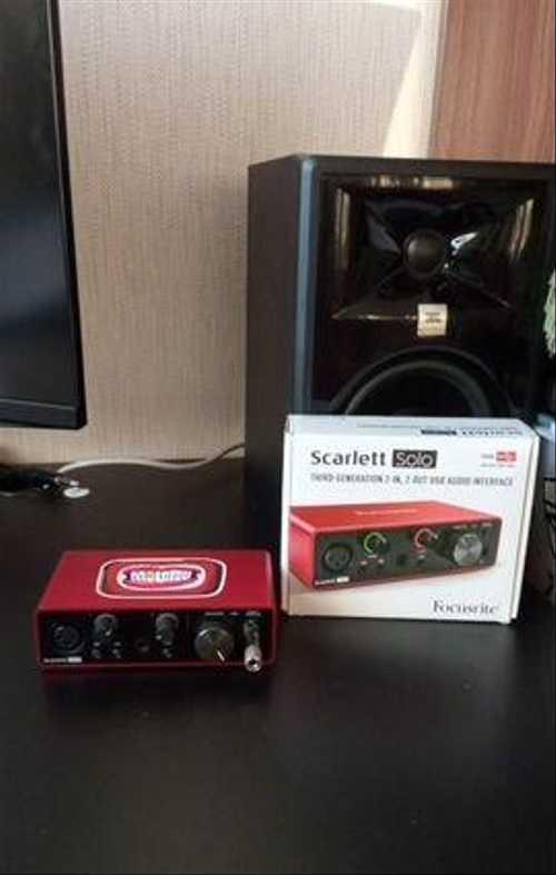 Внешняя звуковая карта focusrite scarlett solo 3rd gen