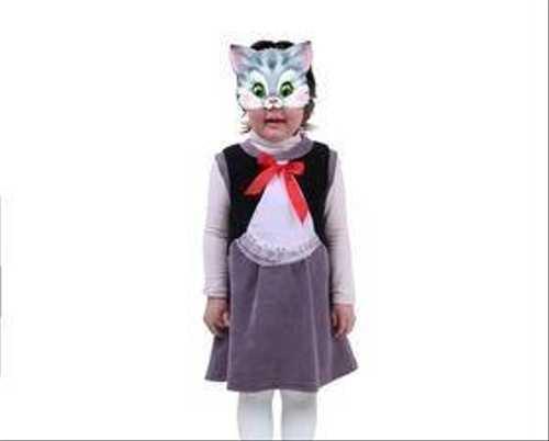 Карнавальный костюм «Кошечка», сарафан, маска-картон, возраст от 1,5-3-х лет, рост 98 см