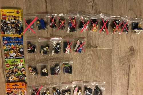 Лего минифигурки все серии 1-19 Lego Minifigures