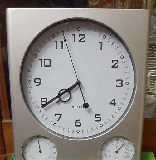 Часы настенные с термометром и гигрометром - погод