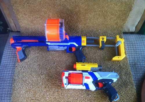 Автомат nerf rampage и пистолет nerf strongarm