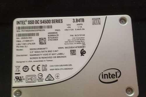 Intel SSD DC S4500 3.84TB мало бу
